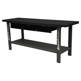 Homak GW00550160 79″ Industrial Steel Workbench With 3 Drawers
